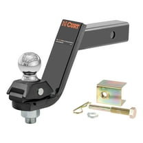 CURT Mfg 48012 Front Mount Hitch Receiver-Mount Ball & Pintle ...