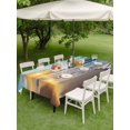 52x70 Tablecloth Rectangle, Summer Beach Outdoor Tablecloth with ...