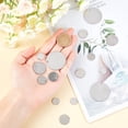 50Pcs 5 Style 304 Stainless Steel Stamping Blank Tag Pendants Flat ...