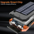 38800mAh Super Capacity Solar Charger with 2 LED Light Flashlight ...