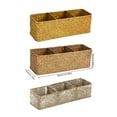 Sea Grass Storage Box with Multiple Compartments Cosmetics and Supplies ...