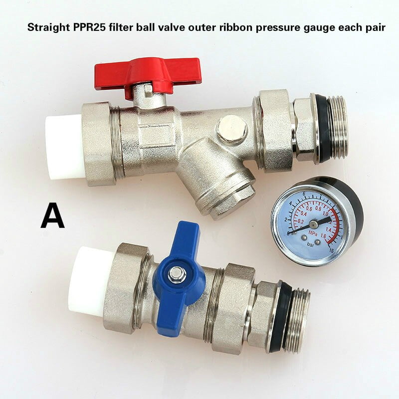 Straight PPR25/PPR32 filter ball valve/ filter drain valve female ...