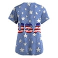 250 Anniversary Scrub Tops for Women American Flag Print 1776-2026 ...