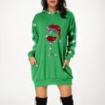 Aellinatey Christmas Dresses For Women Sweatshirt Dress Santa Outfits ...