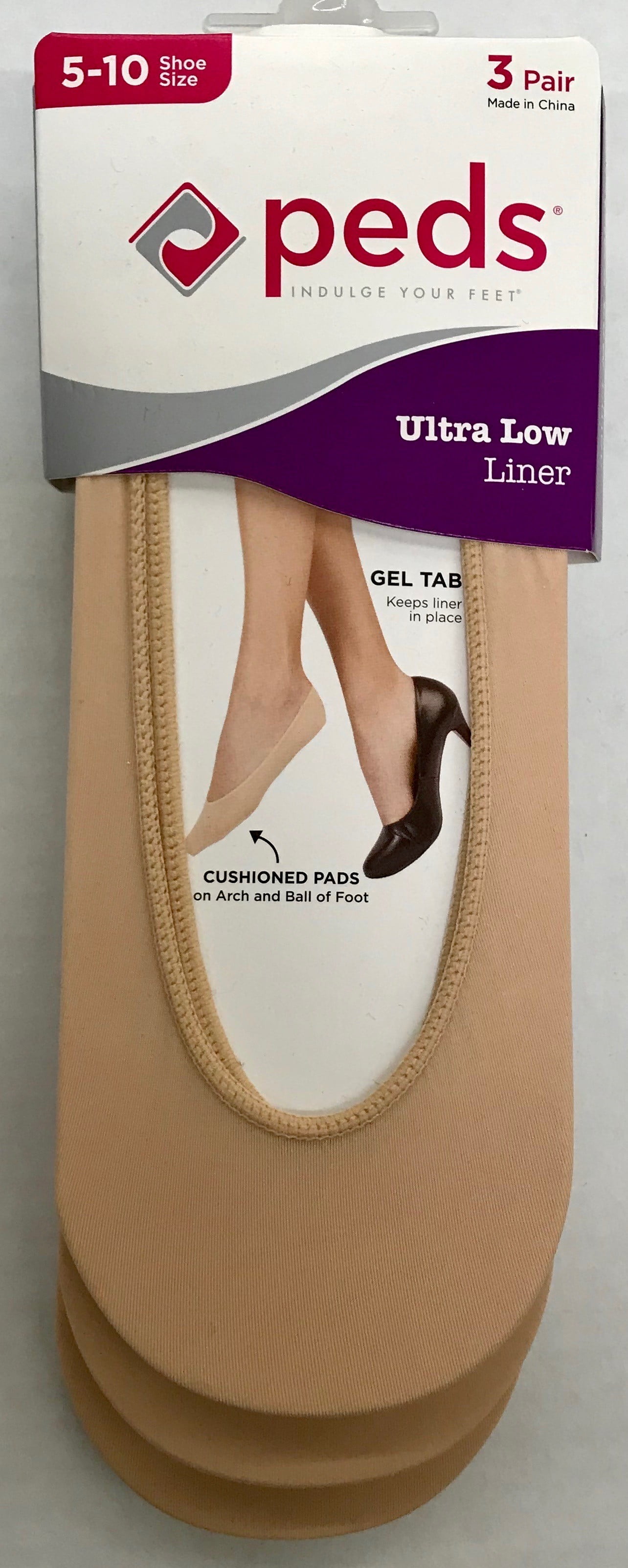 Peds Contoured Ultra Low Pads Liners, 3 Pair – Walmart Inventory ...