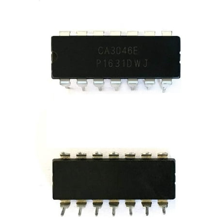 Dyfrio New 6Pcs for CA3046E 20V 50mA DIP-14 NPN Transistor Arrays IC ...