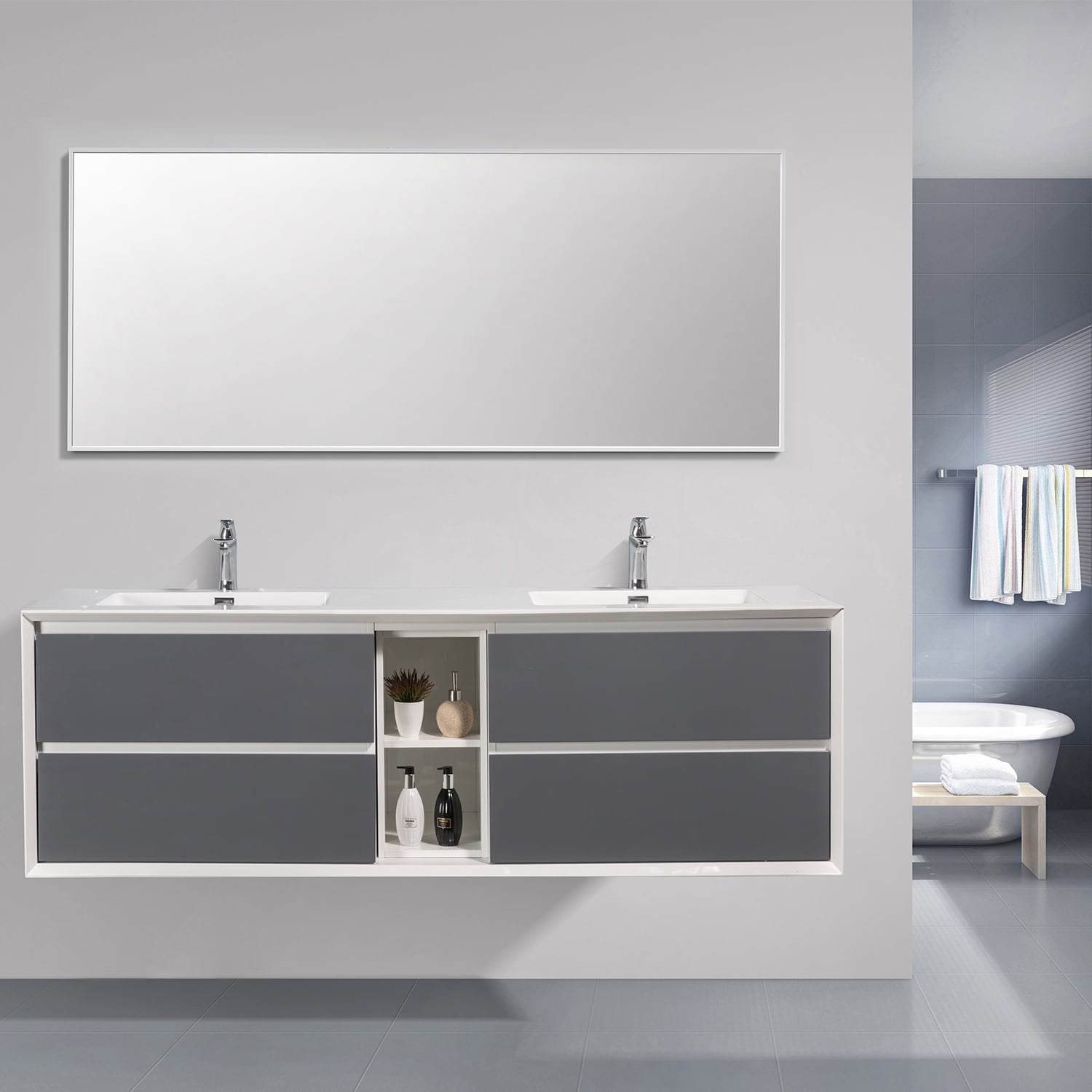 75 Inch Bathroom Vanity – Rispa