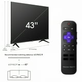 "Hisense 43"" Class R6 Series 4K UHD LED LCD Smart Roku TV HDR with ...
