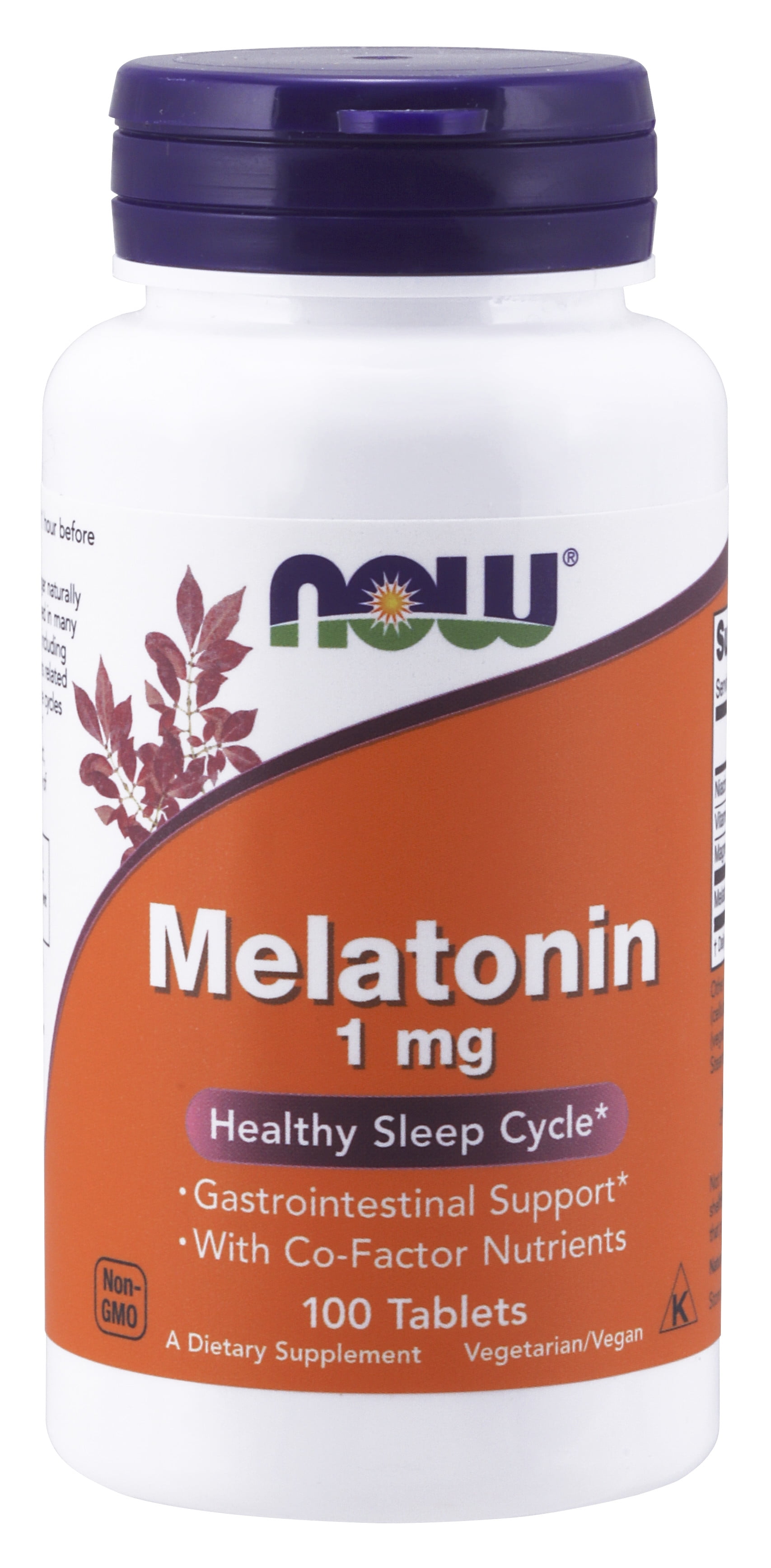 NOW Supplements Melatonin 1 Mg With Co Factor Nutrients Healthy