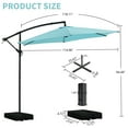 Autlaycil 10 FT Cantilever Patio Umbrella, Hanging Offset Umbrella with ...