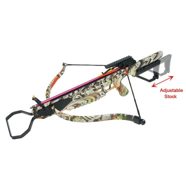 150 lb Black / Wood / Camouflage Hunting Crossbow Archery Bow + 4x20 ...