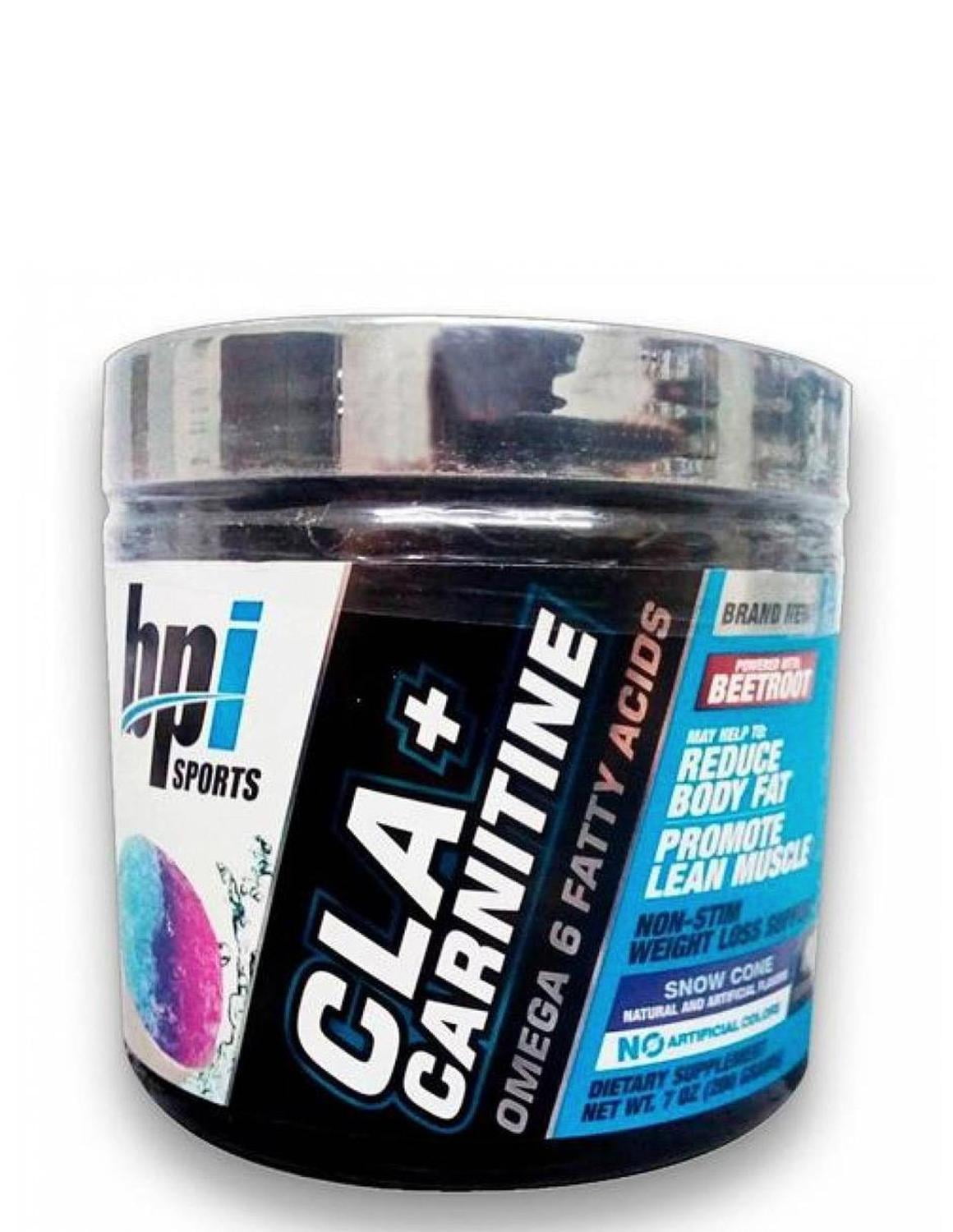 Pre entrenamiento Bpi Cla + Carnitina con omega 6 200gr. (40 Servicios ...