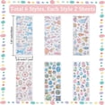 12 Sheets 6 Styles Epoxy Resin Sticker for Scrapbooking Travel Diary ...