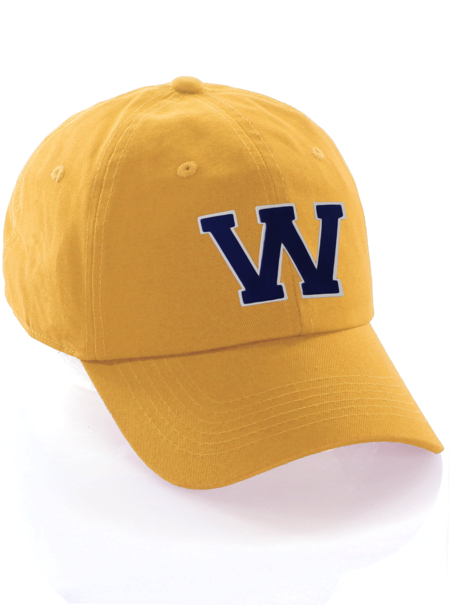 Customized Letter Intial Baseball Hat A to Z Team Colors, Gold Cap ...