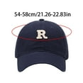 Beach Hats for Women Unisex R Letter Embroidered Curved Brim Baseball ...