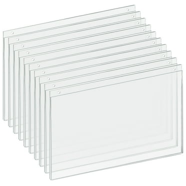 Azar 112740 3.5" W x 2.5" H L-Shaped Acrylic Sign Holder, 10Pack ...