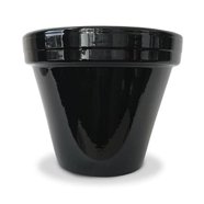 Ceramo 173731 4.5 x 3.75 in. Powder Coated Ceramic Standard Planter ...