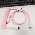 Coiled Keyboard Cable USB C to USB A With Detachable Aviation Cord ...