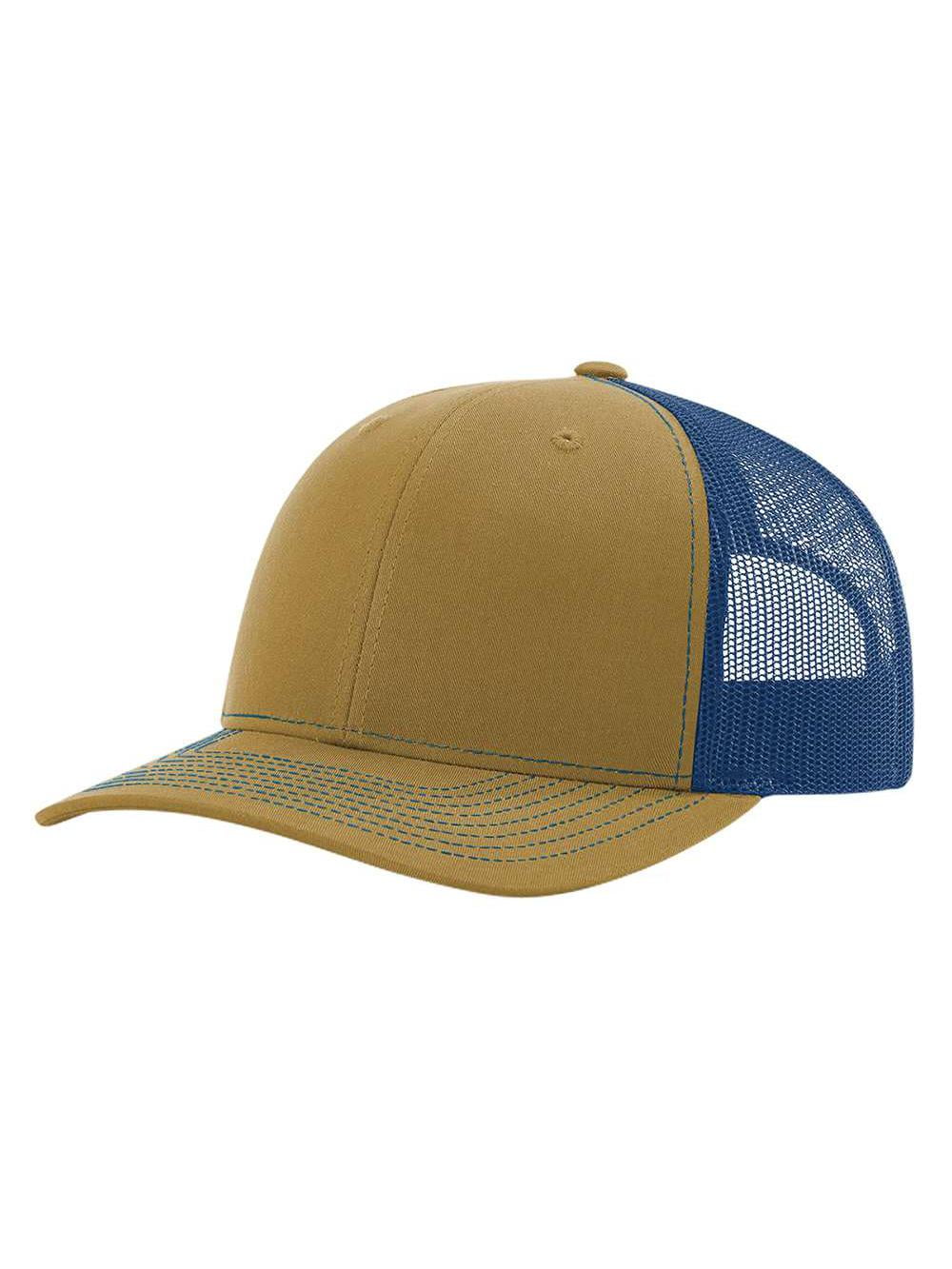 Richardson - Adjustable Snapback Trucker Cap - 112 - Biscuit/ True Blue ...