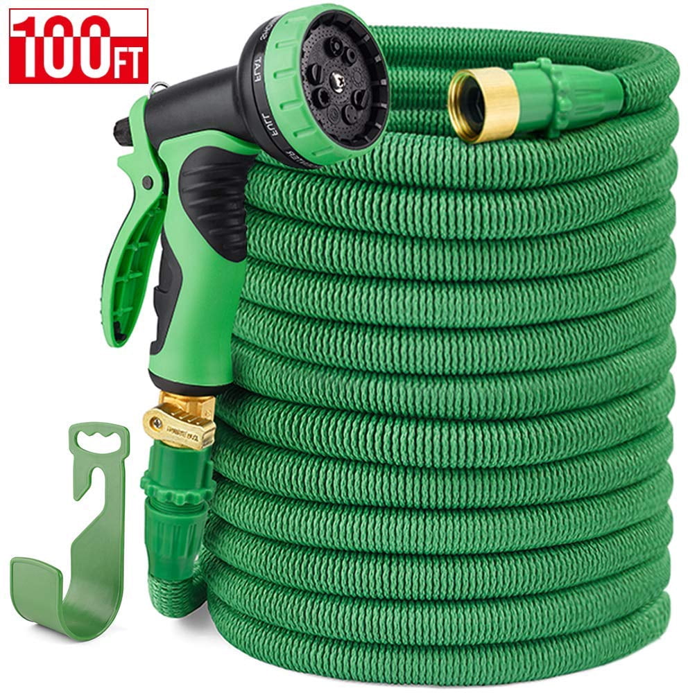 100FT Expandable Garden Hose Water Hose With 9 Function High Pressure 100FT Expandable Garden Hose Water Hose With 9 Function High Pressure