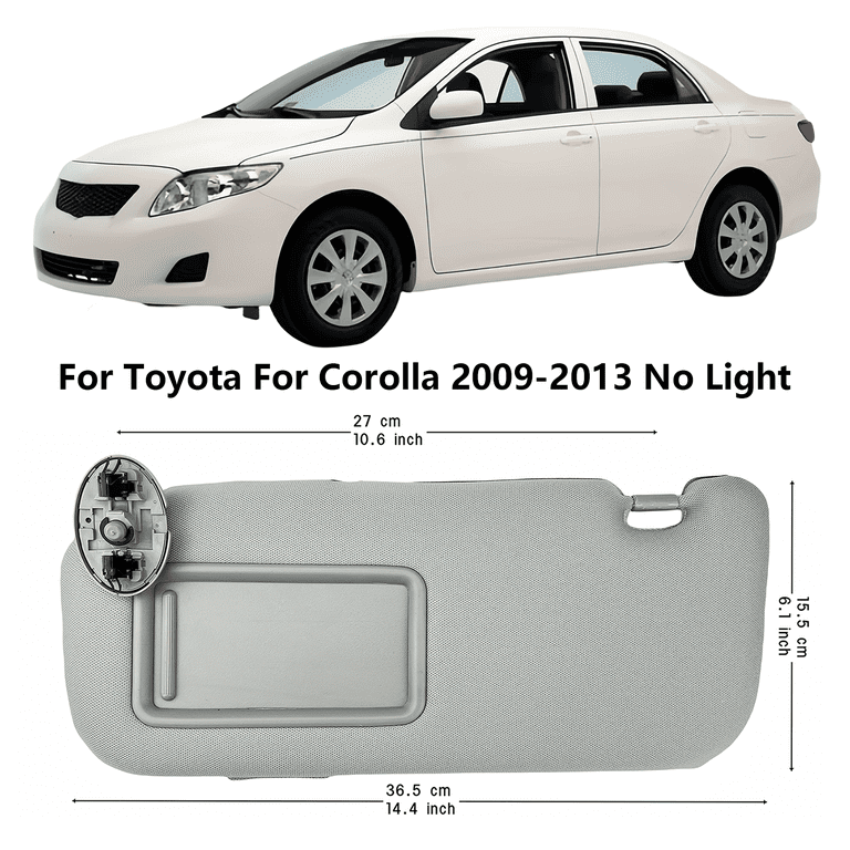 2010 corolla sun visor store