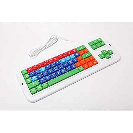Clevy Bundle Adults/Children: Mouse + Large Print Mechanical Keyboard ...