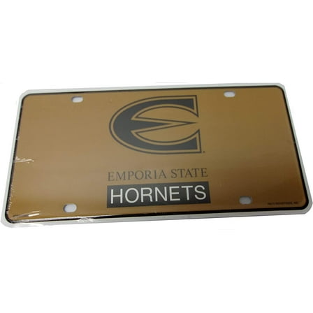 Emporia State University Hornets Premium Metal Tag License Plate, 12x6 ...