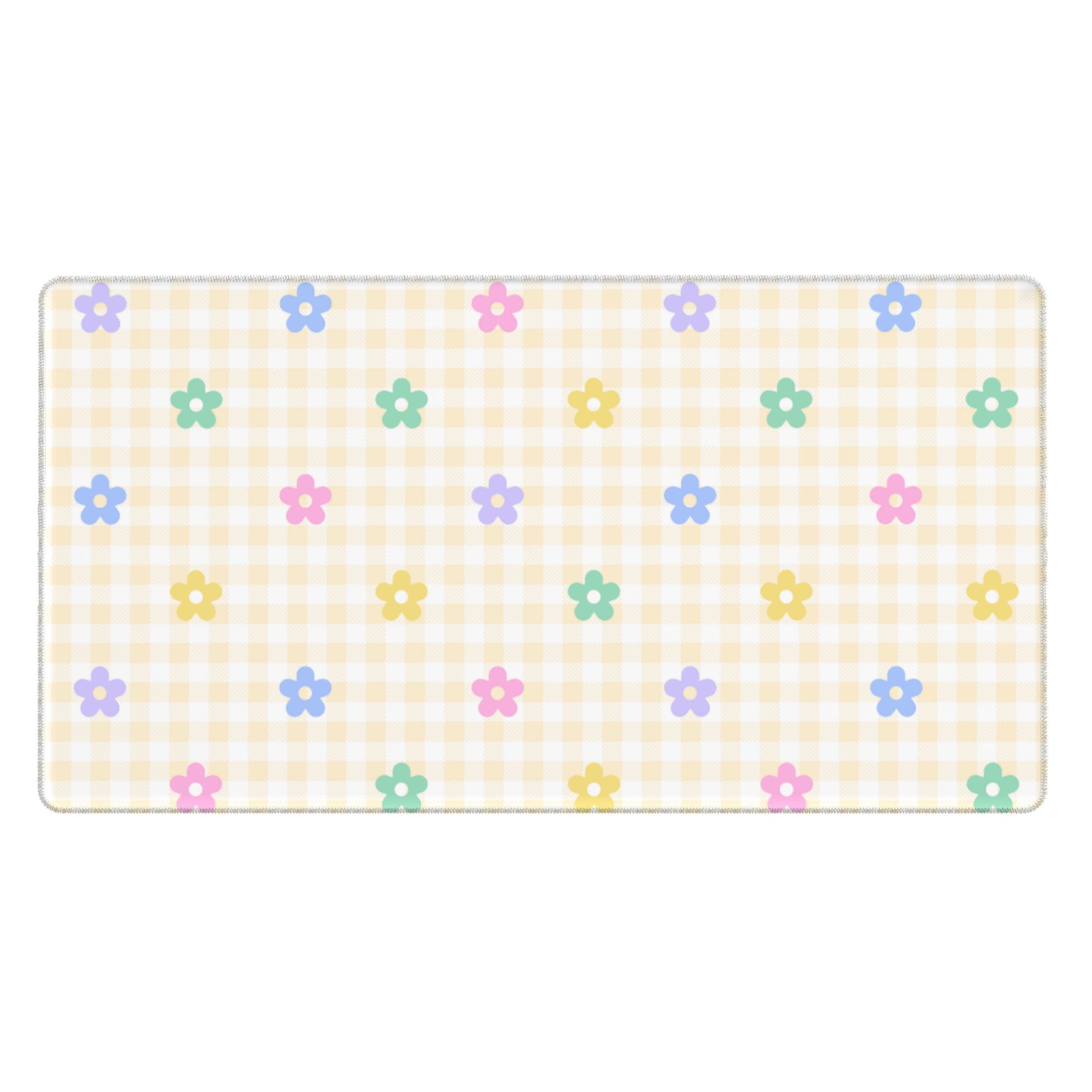 ZICANCN Gaming Mouse Pad, Rainbow Daisy Plaid Large Mouse Mat Desk Pad ...