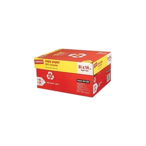 "Staples Legal Size Copy Paper, 8.5"" x 14"", 20 lbs, 92 Brightness ...