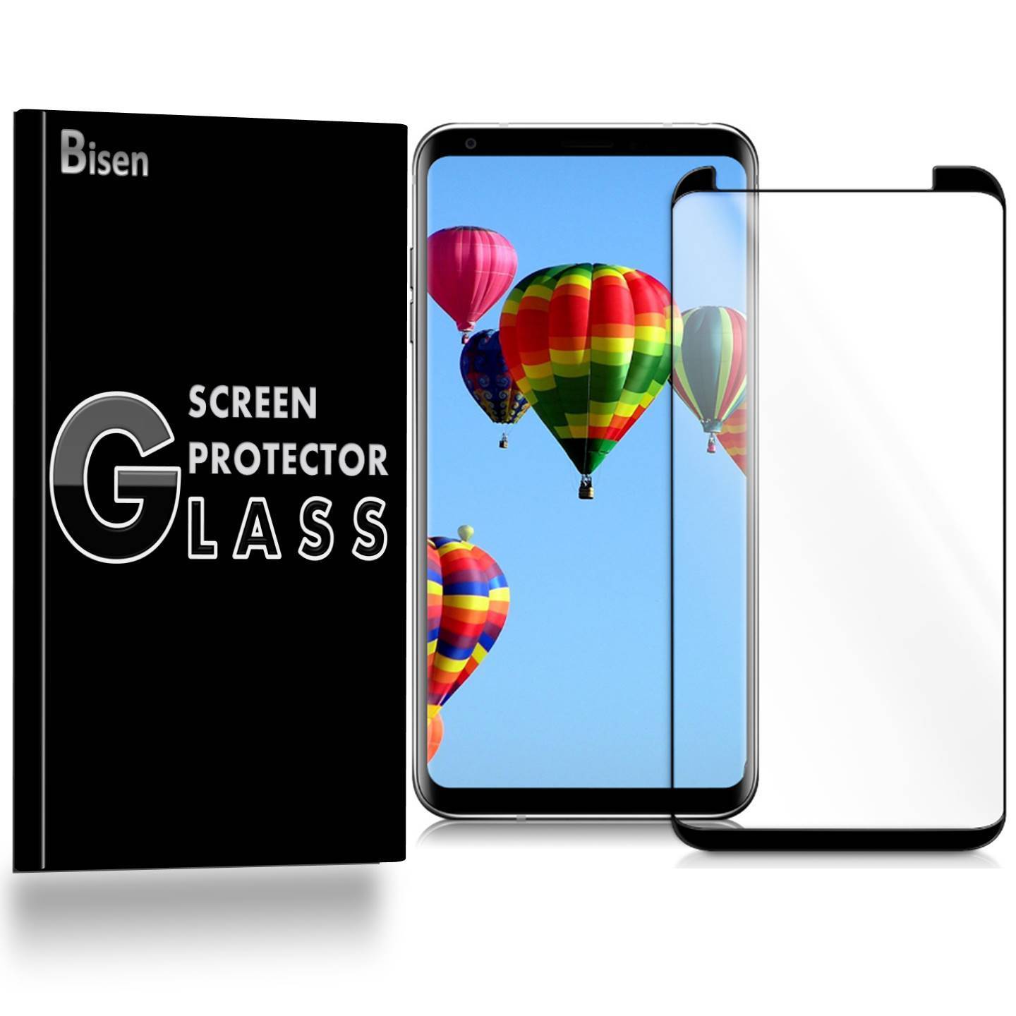 BISEN 3D Curved Full Coverage Tempered Glass Screen Protector [Case ...