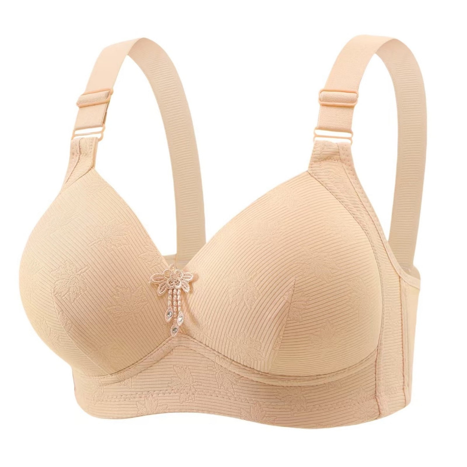 Click here for Jggspwm Womens Non-Steel Solid Color Bras Thin Com... prices