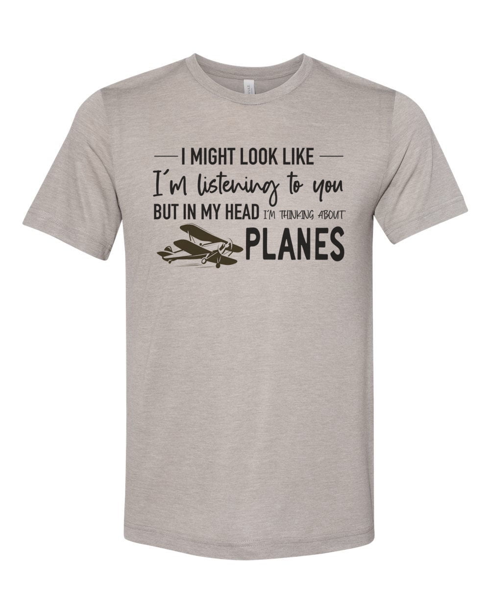 Plane T Shirt, Thinking About Planes, Aviation Tee, Unisex, Pilot Shirt ...