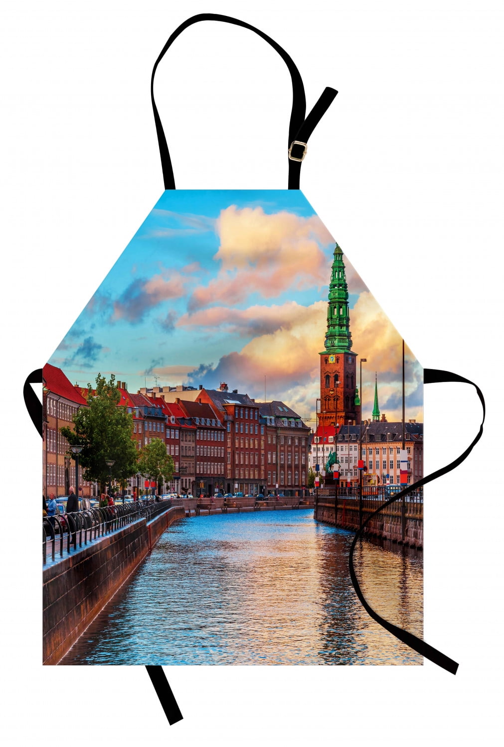European Apron Scenic Summer View at Sunset Copenhagen Denmark Old ...