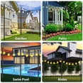 10Ft String Light Poles 4 Pack,Light Poles for Outside Lights,Outdoor ...