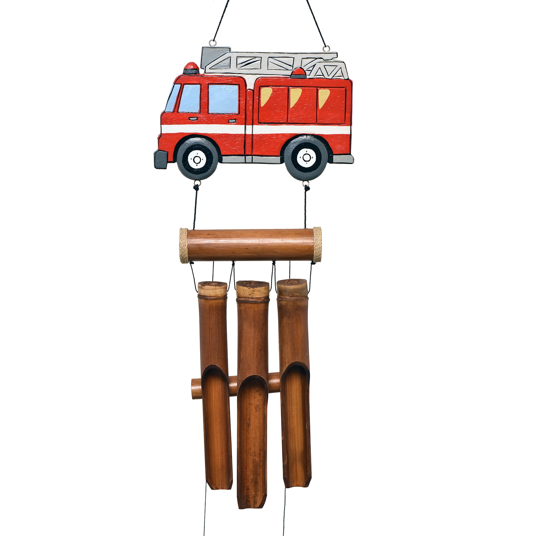Fire Truck Bamboo Wind Chime - Walmart.com