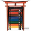 New Karate Taekwondo Budo Belt Display 10 level Wood Wall Rack Martial ...