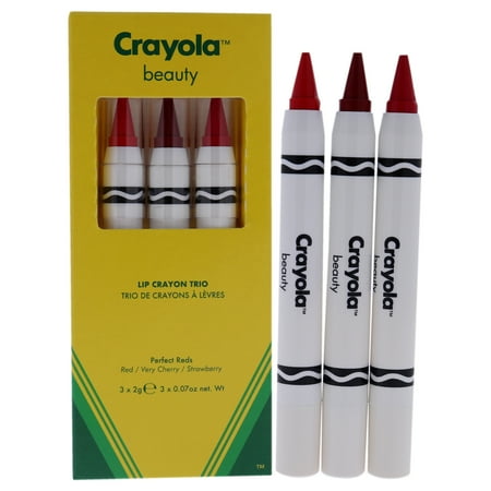 Crayola Lip Crayon Trio - Perfect Reds by Crayola for Women - 3 x 0.07 ...