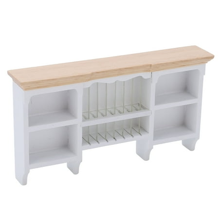 Miniatura Furniture Cabinet, Mini Storage Shelf Glazed Traditional ...