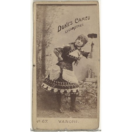 Card Number 67 Miss Vanoni from the Actors and Actresses series (N145-4 ...