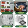 Large Food Storage Set 526OZ, Airtight Leak Proof Stackable, 85OZ to ...