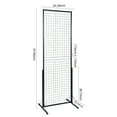 KFFKFF 24" x 67" Dual Grid Wall Panels Set, Includes 2 Wire Display ...