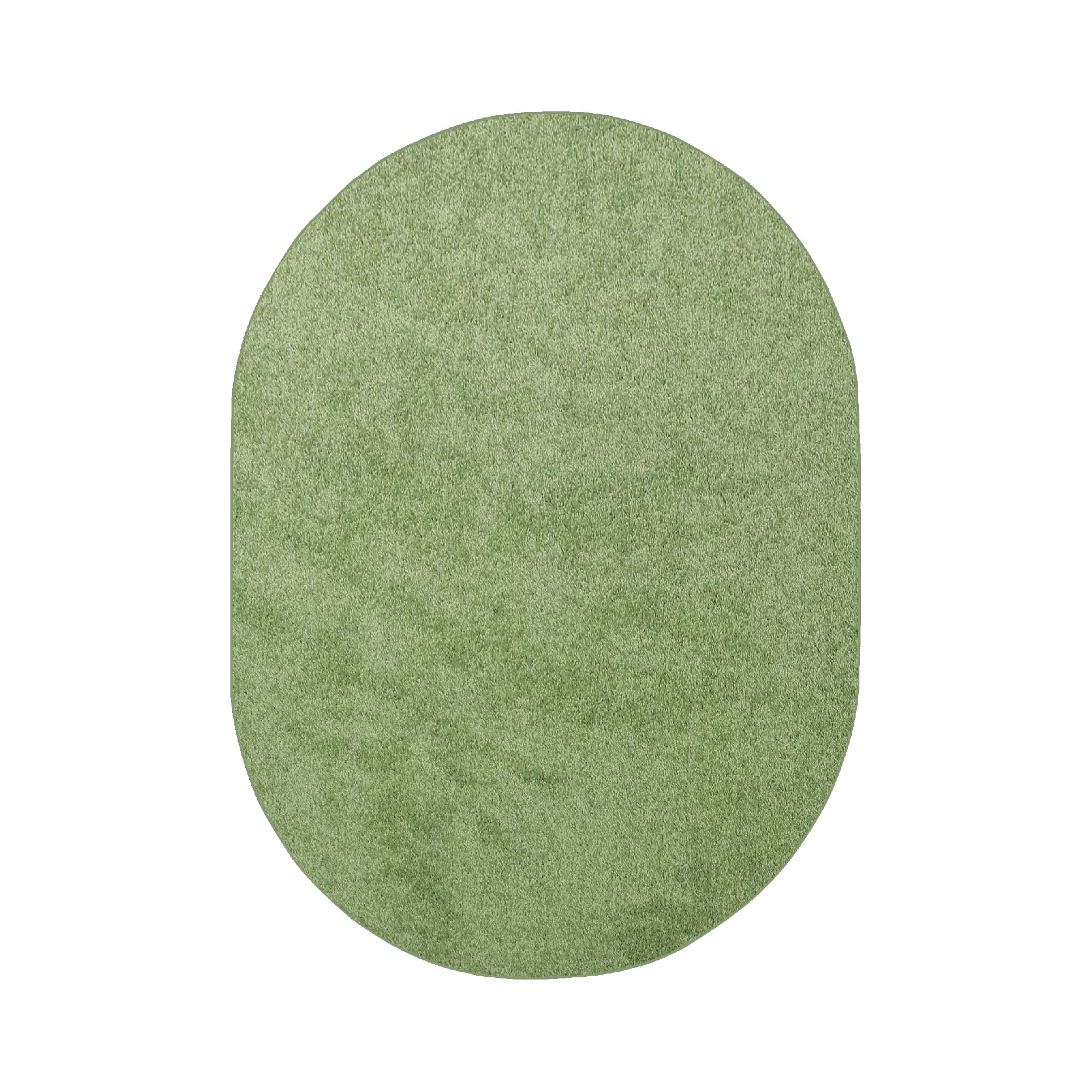 Furnish My Place Lime Green 2' x 8' Oval Solid Color Rug Made In Usa ...