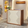 Tribesigns Reception Desk with Counter, Modern 47 inch Small Front Desk ...