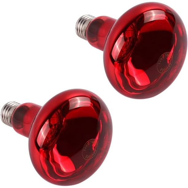 100W Reptile Heat Lamp, 2 Pieces Reptile Heat Bulbs, Infrared Lamp ...