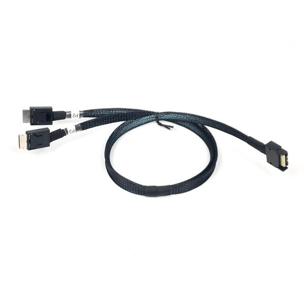 Mini Cool Edge MCIO 38 Pin to 2 X OCULINK 42 Pin Cable 500mm - Walmart.com