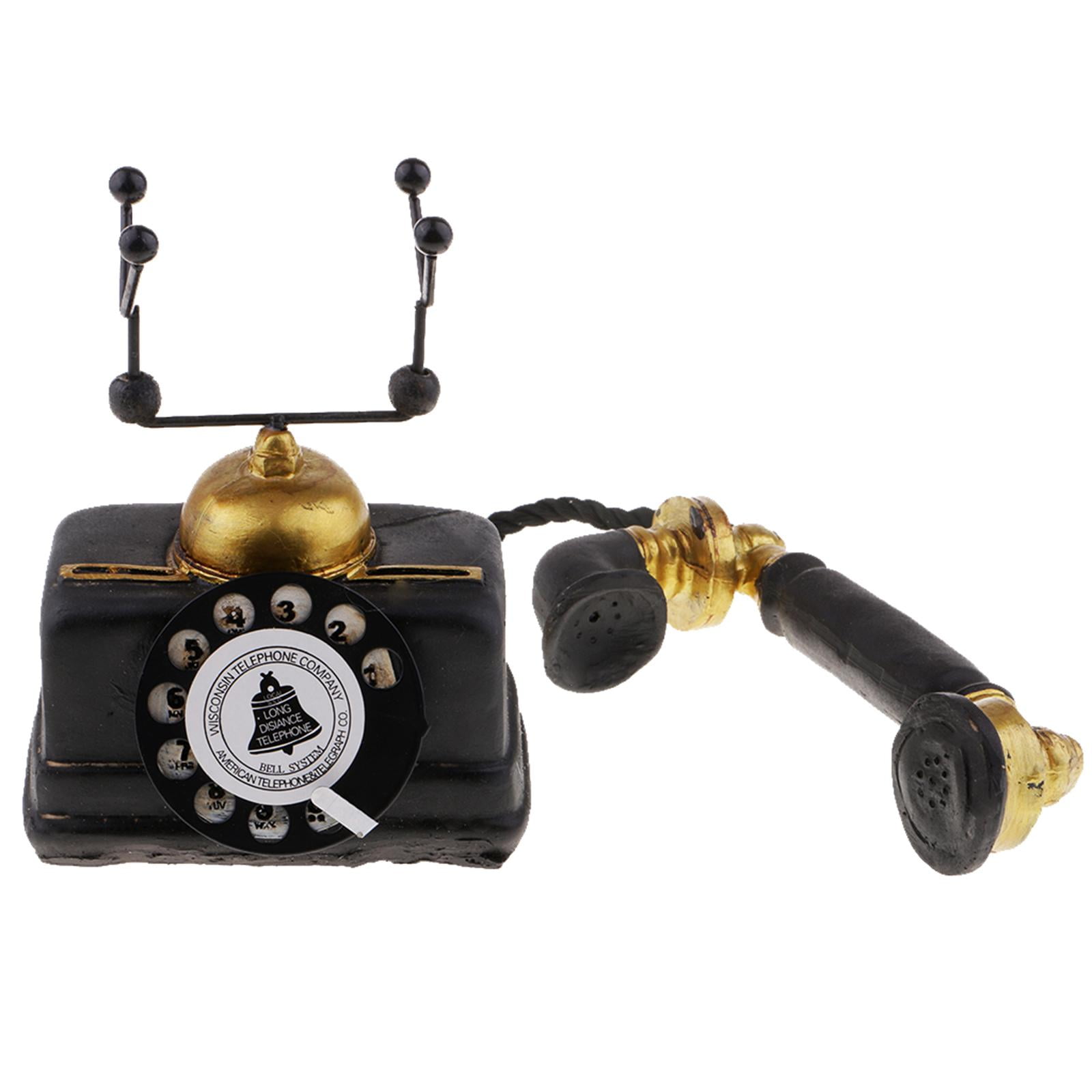 Teléfonos antiguos vintage de los años 50, modelo de teléfono de disco ...