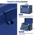 5-Drawer Mobile Rolling Tool Chest, Heavy Duty Cabinet with Keyed Lock ...
