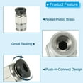 Uxcell 4mm x 1/8"NPT Male Thread Push to Connect Fittings Pneumatic Air line Quick Connect ...