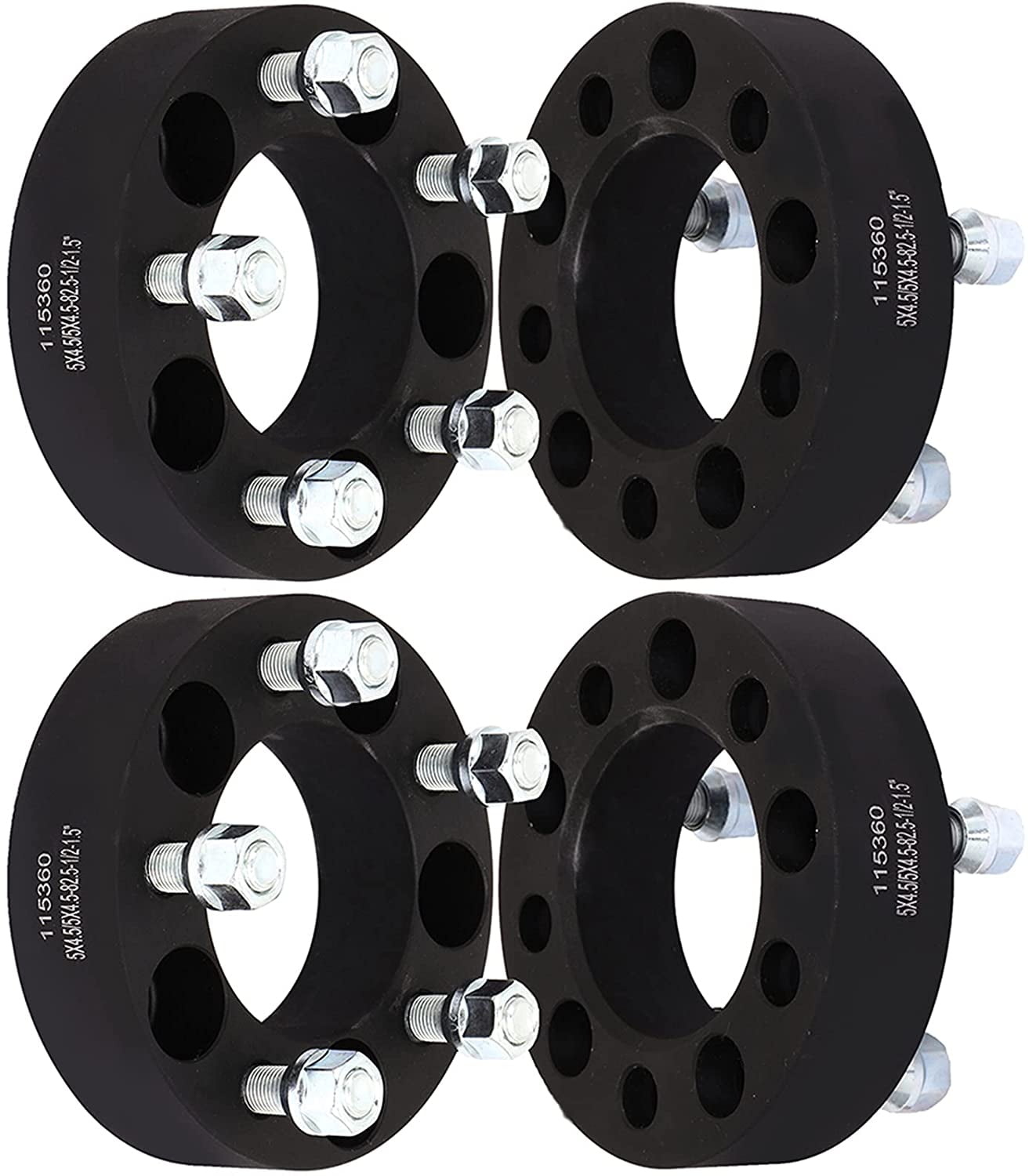 cciyu 5x114.3 Wheel Spacers 5 Lug 82.5mm 1.5" 5x4.5 to 5x4.5 for Je-ep ...