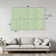 8 Pack Art Acoustic Panels Sound Absorbing Leafy Botanical Subtle ...